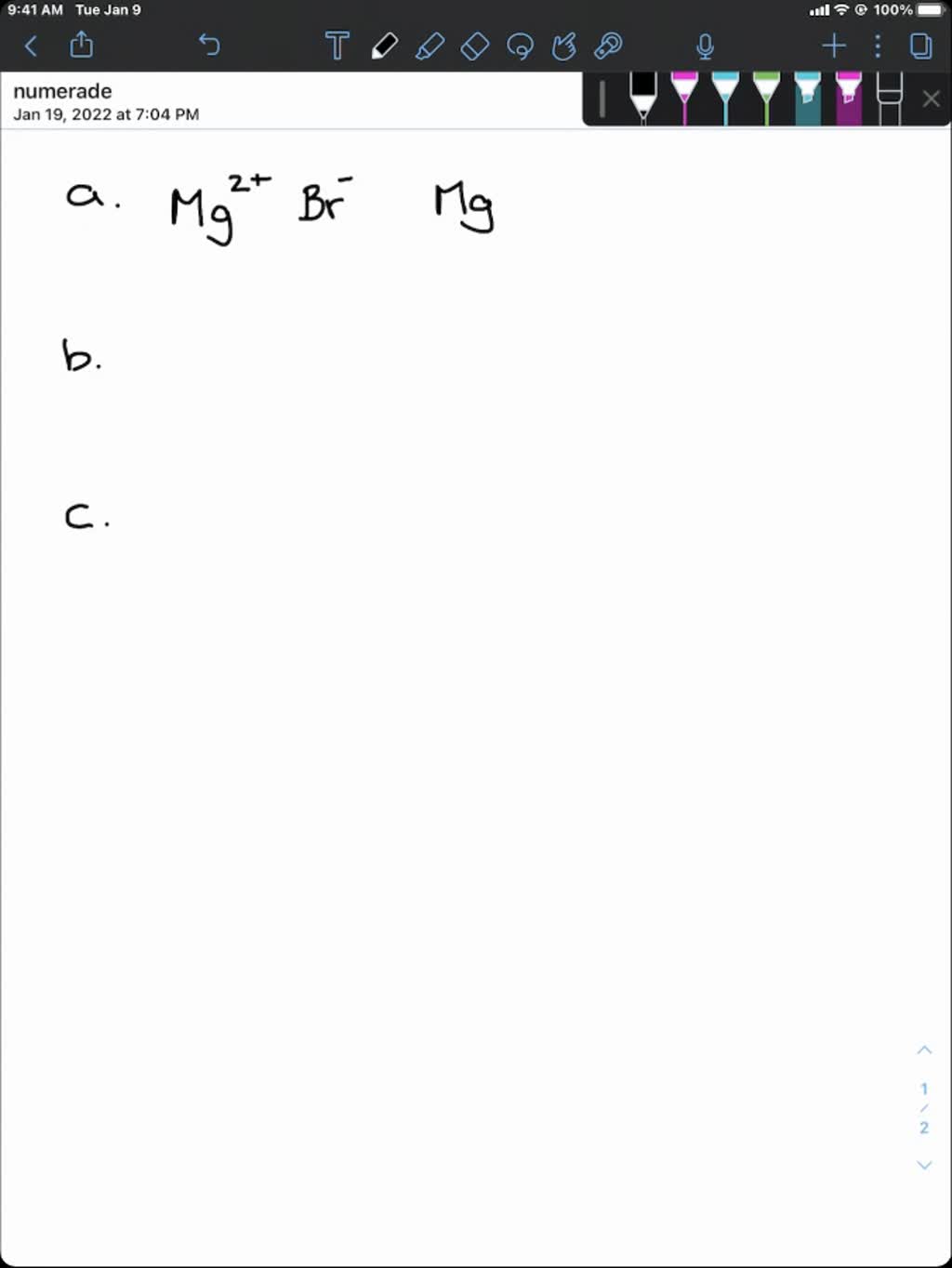 SOLVED:Predict the formulas of the ionic compounds that result from ...