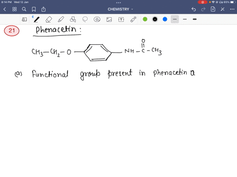 SOLVED:Phenacetin (shown in the margin) was once used in headache ...