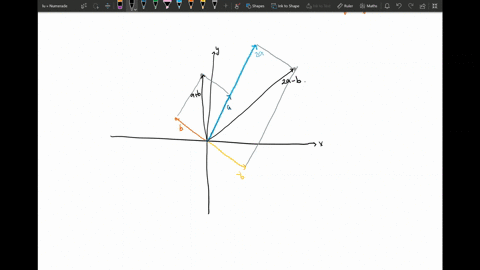 Draw and label the vector sum A⃗+B⃗, | Numerade