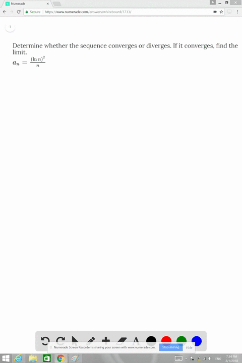 SOLVED:Determine whether the sequence converges or diverges. If ... SOLVED:Determine whether the sequence converges or diverges. If ...