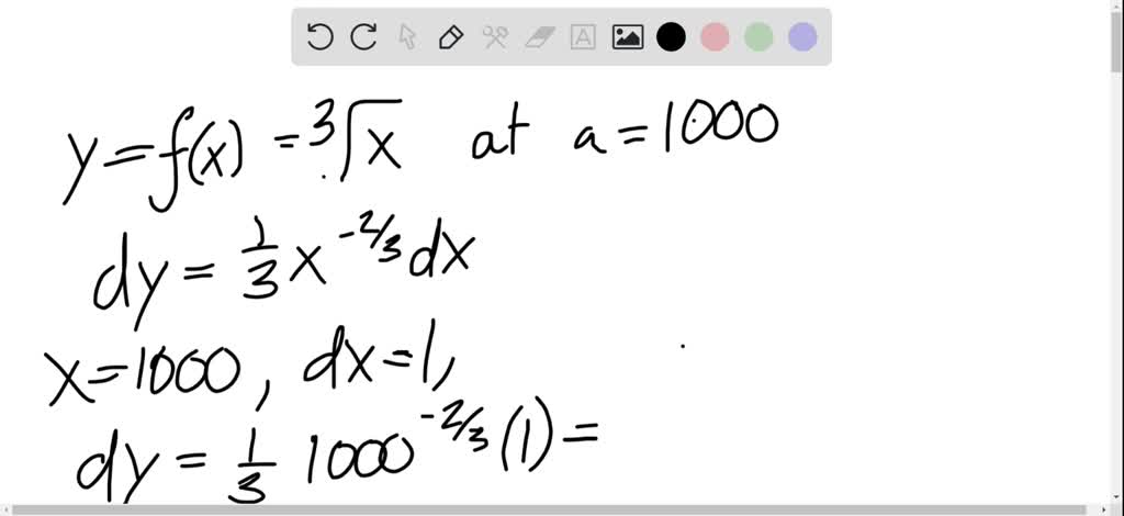 Solved 23 28 Use A Linear Approximation Or Differentials To Estimate