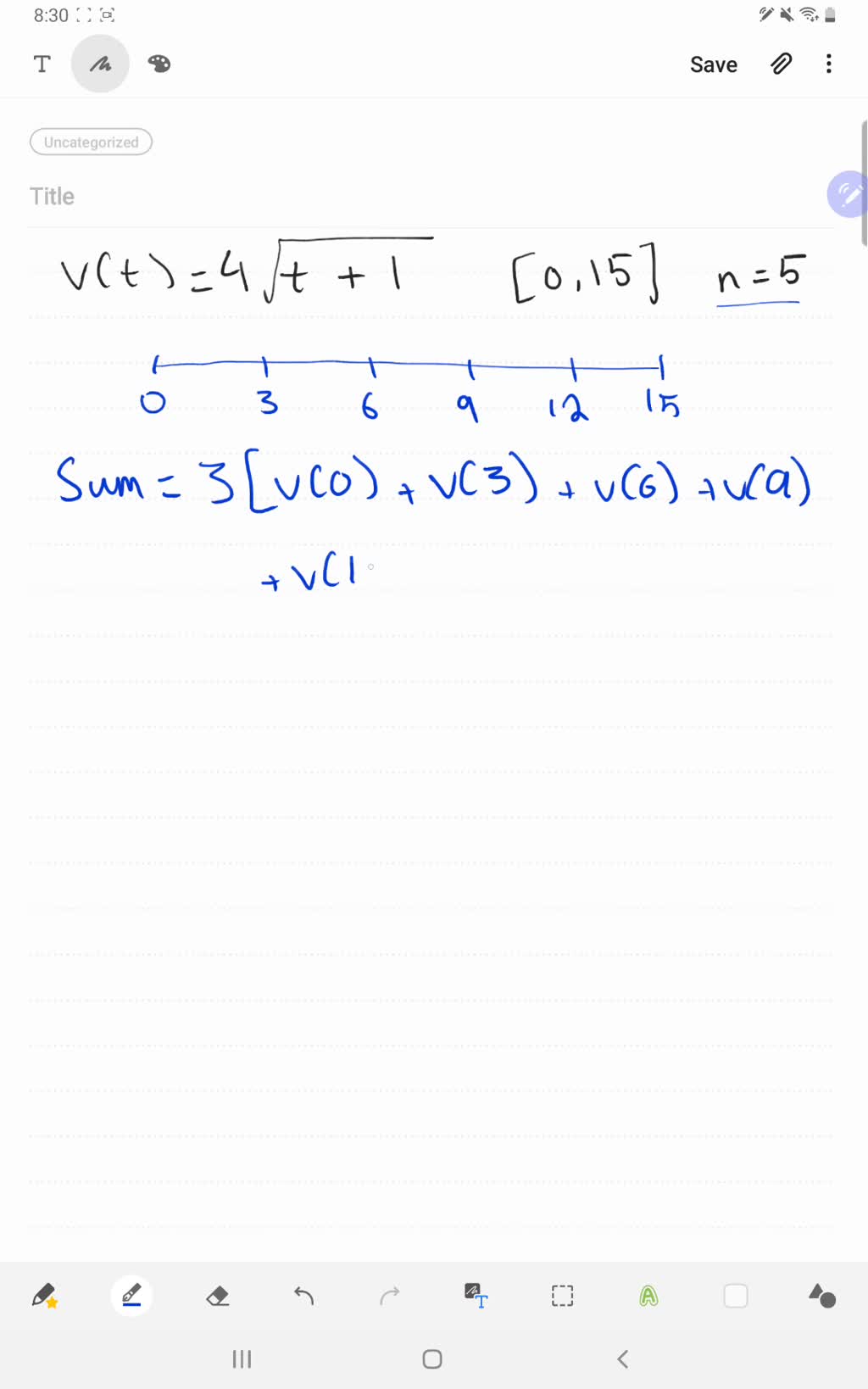 SOLVED:Approximating displacement The velocity of an object is given by the following functions ...