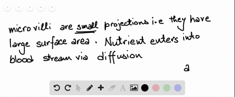 SOLVED: One of the key features of villi and microvilli in the ...