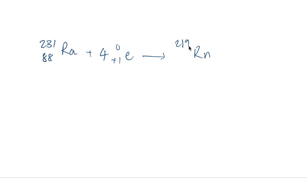 SOLVED:A short-lived isotope of radium decays by alpha emission to ...