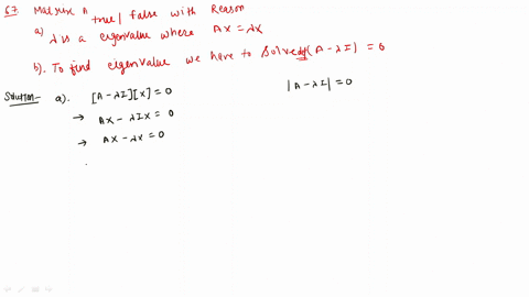 ⏩SOLVED:Label the following statements as being true or false. (a ...