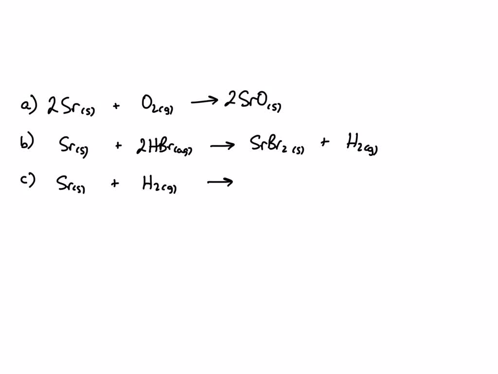 SOLVED:Write a balanced equation for the reaction of elemental ...