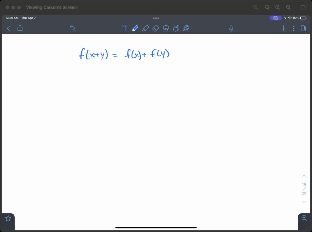 Solved Let F X Y F X F Y For All X And Y And Suppose That F Is