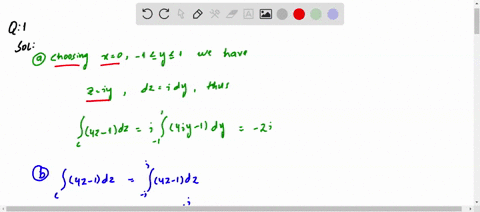 ⏩SOLVED:Evaluate the given integral, where C is the contour given in… | Numerade