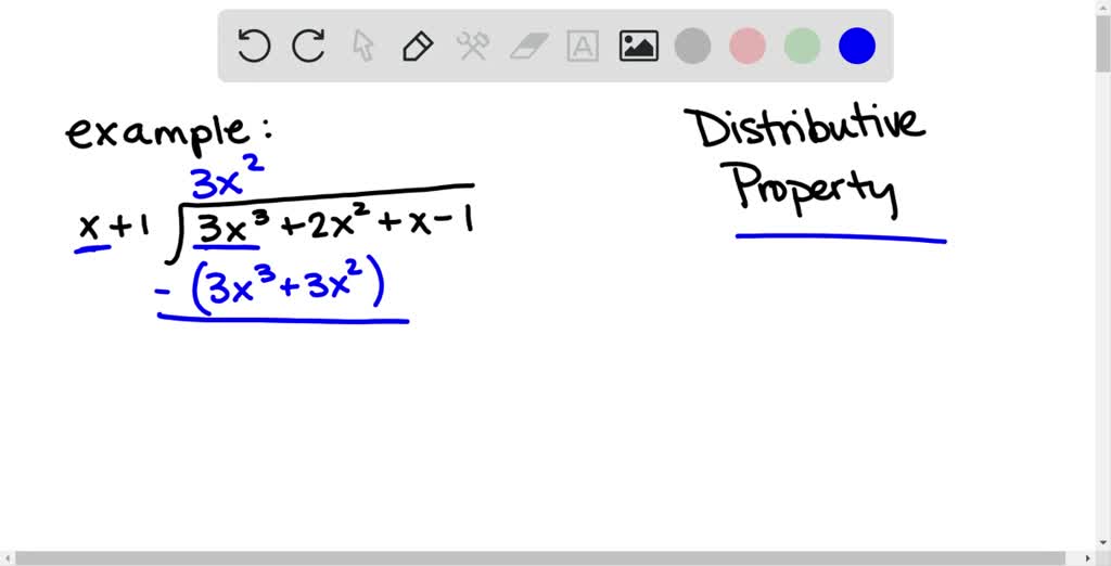 ⏩SOLVED:How is the distributive law used when dividing a polynomial ...