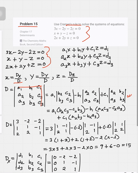 ⏩SOLVED:Use Cramer's rule to solve the systems of equations: 3 x-2 ...
