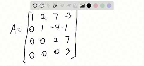 SOLVED:Evaluate the determinant of the given matrix by inspection. \left[\begin{array}{llll} 1 ...
