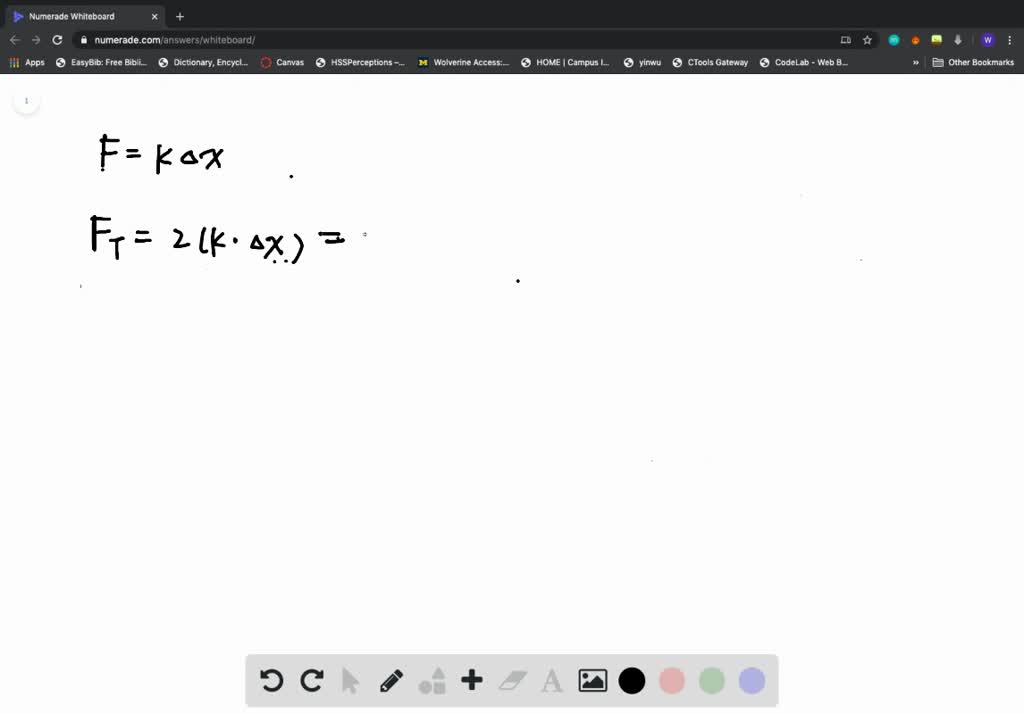 SOLVED:Two exercise cords In order to increase resistance, you put two ...