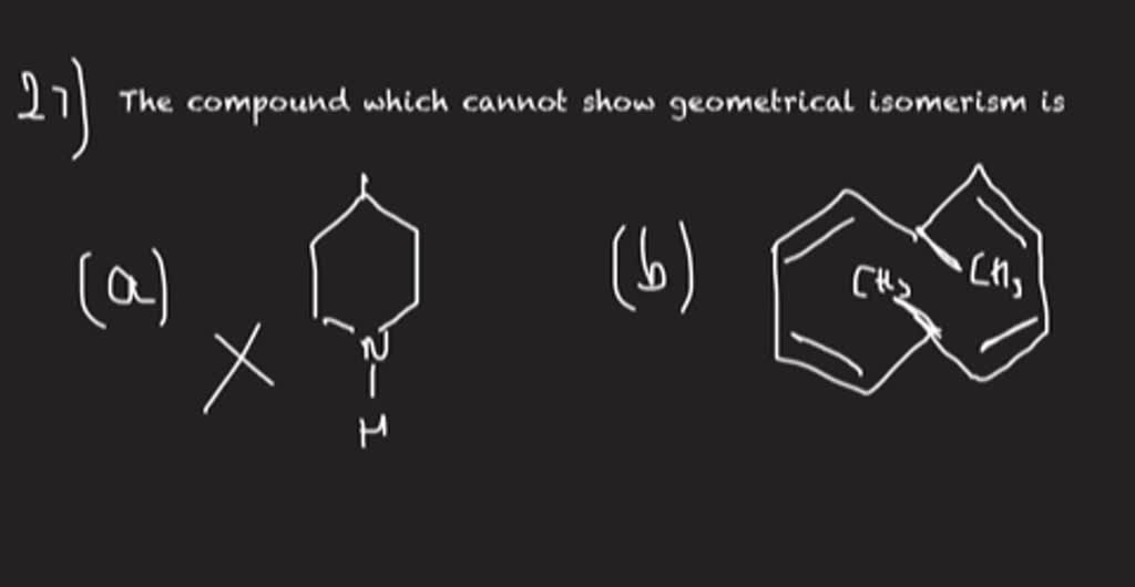 SOLVED:The compound which cannot show optical isomerism is/are