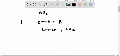 SOLVED: A molecule with the formula AB2, in which A and B represent ...