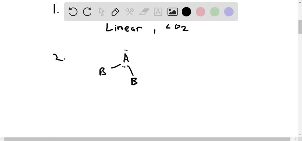 SOLVED: A molecule with the formula AB2, in which A and B represent ...