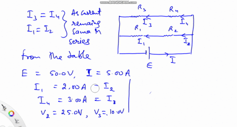 SOLVED:Using the formulas for series and parallel circuits, fill in the blanks in the tables ...