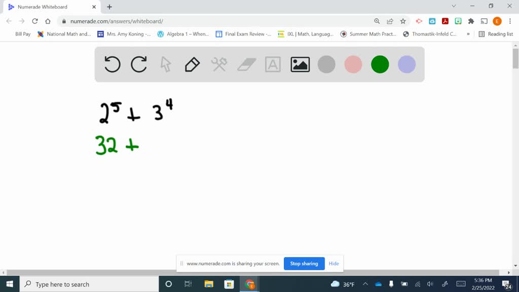 SOLVED:Simplify the given expression using the order of operations and exponent rules. Write ...
