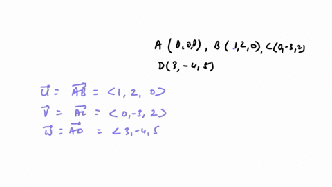 ⏩SOLVED:Determine whether the four given points A, B, C, and D are ...