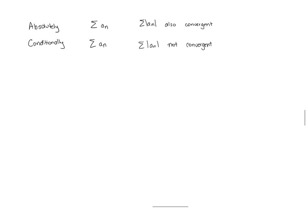 (a) What does it mean for a series to be absolutely convergent? (b ...