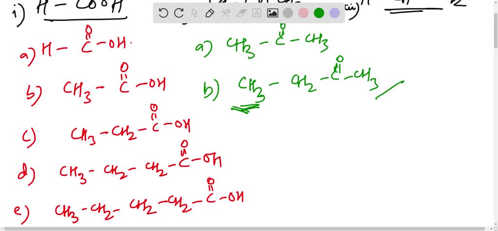 SOLVED:Draw formulas for the first five members of each homologous ...