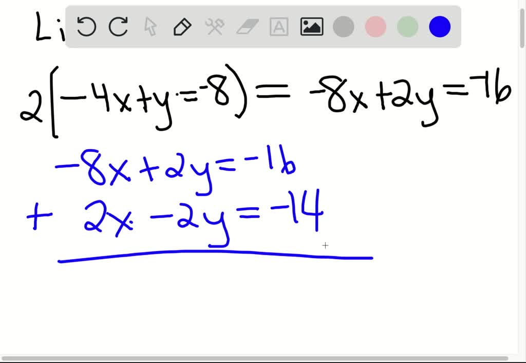 SOLVED:Use the substitution method or linear combinations to solve the linear system and tell ...
