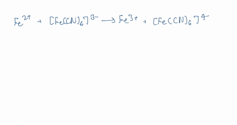 SOLVED:'Turnbull's blue is formed when \mathrm{Fe}^{+2} ions are added ...