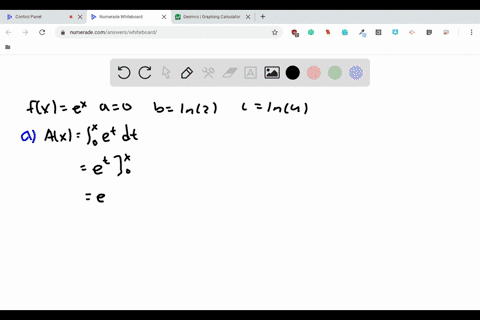 SOLVED:Working with area functions Consider the function f and the points a, b, and c a. Find ...