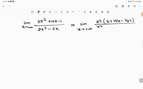 SOLVED:Calculate the limits in Exercises 21-72 algebraically. If a limit does not exist, say why ...