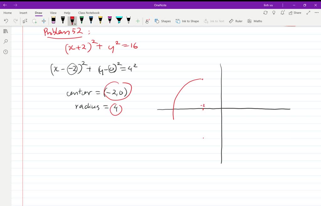 SOLVED:Give the center and radius of the circle described by the ...