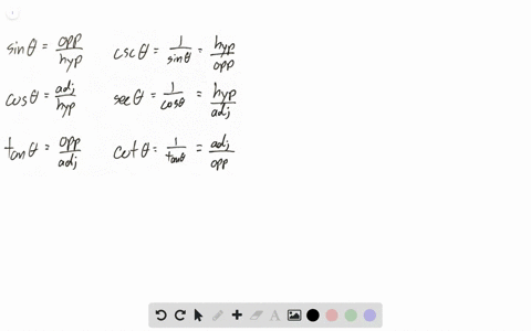 SOLVED:In Exercises 1-8, find the values of all six trigonometric functions of the angle θ.