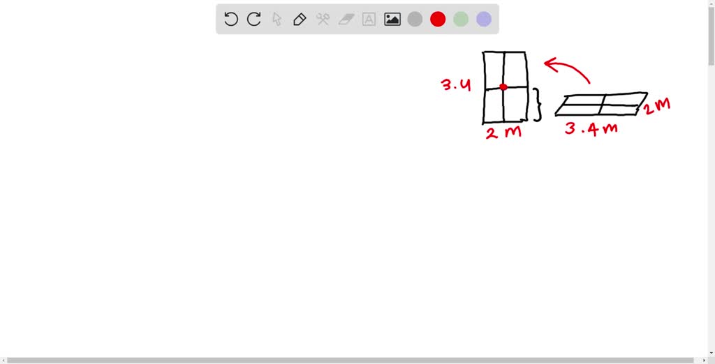 SOLVED:A uniform rectangular marble slab is 3.4 \mathrm{~m} long and 2. ...