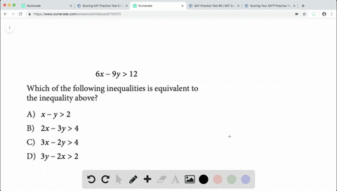 Sat practice test # 6 | Numerade