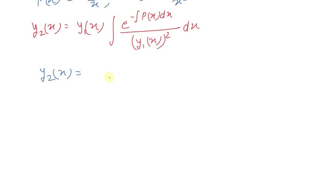 SOLVED:In Problems 1-16, the indicated function y1(x) is a solution of ... SOLVED:In Problems 1-16, the indicated function y1(x) is a solution of ...