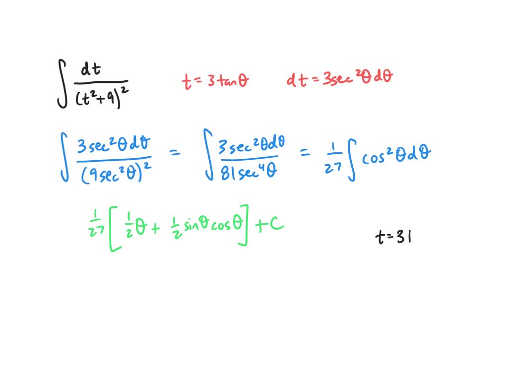 SOLVED:In Exercises 15-32 , evaluate using trigonometric substitution ... SOLVED:In Exercises 15-32 , evaluate using trigonometric substitution ...