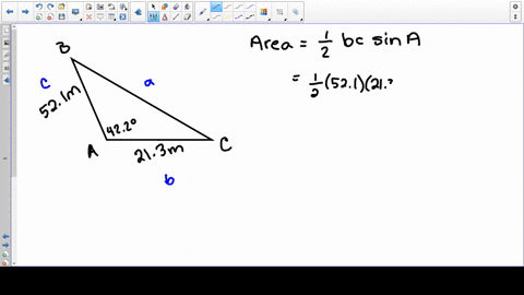 ⏩SOLVED:To find the area of a triangular lot, the owner starts at ...