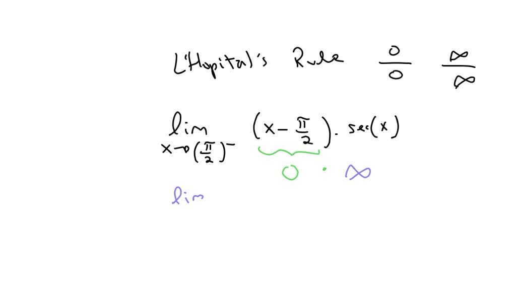 SOLVED:Evaluate the limit using l'Hôpital's Rule if appropriate. limx → ...