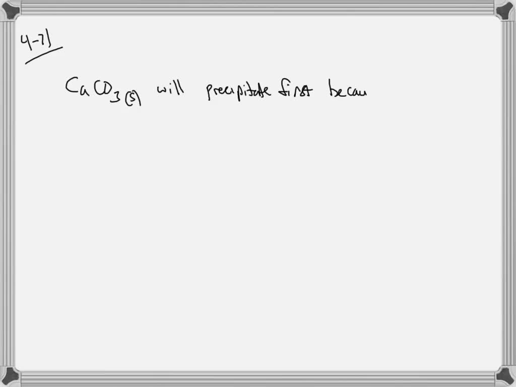 SOLVED: An aqueous solution containing Ca2+, Cl-, CO32-, and NO3- is ...