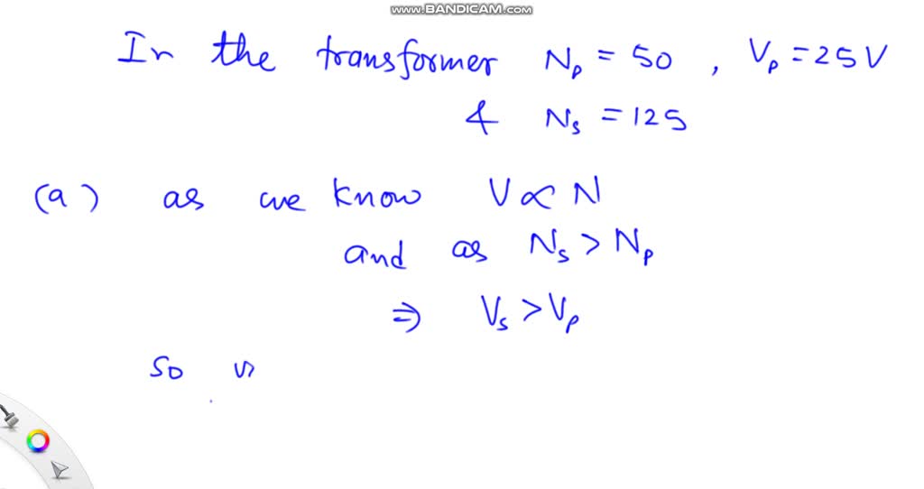 SOLVED:Think & Calculate A transformer has 50 loops in the primary coil ...