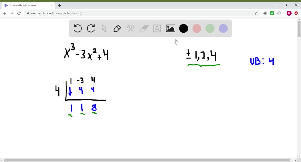 Solved Find Integers That Are Upper And Lower Bounds For The Real Zeros