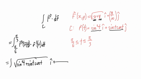 Use una calculadora para evaluar la integral de línea con cuatro decimales. 𝐅 ·d 𝐫 , donde 𝐅(x ...