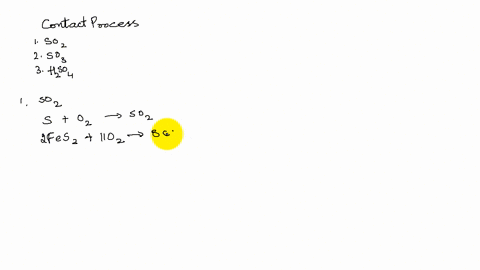 SOLVED:The Contact process is the industrial method for manufacturing ...