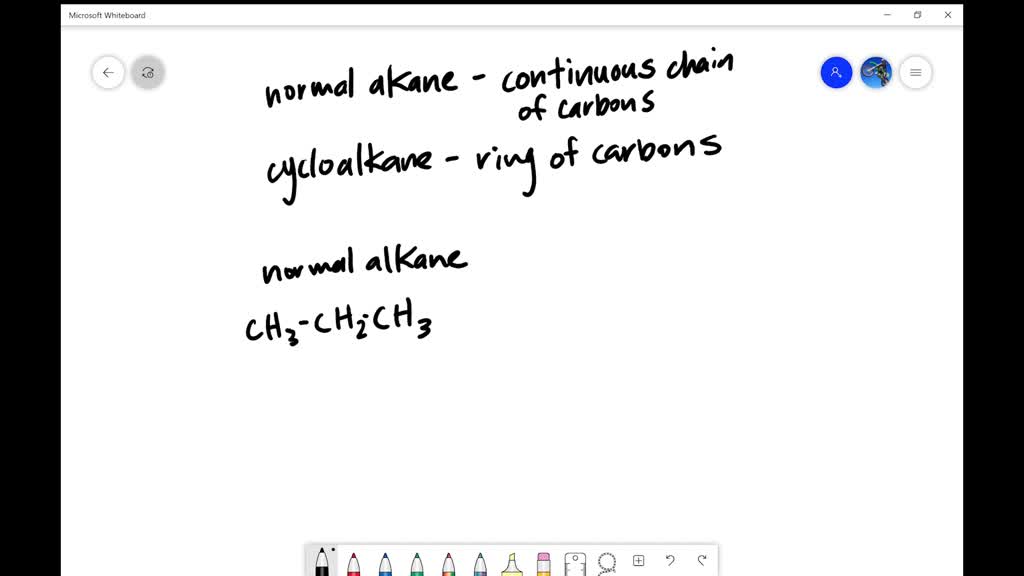 SOLVED:How does a cycloalkane differ from a normal alkane?