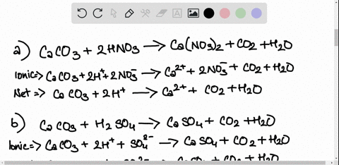 SOLVED:Complete the following and write molecule, ionic, and net ionic ...