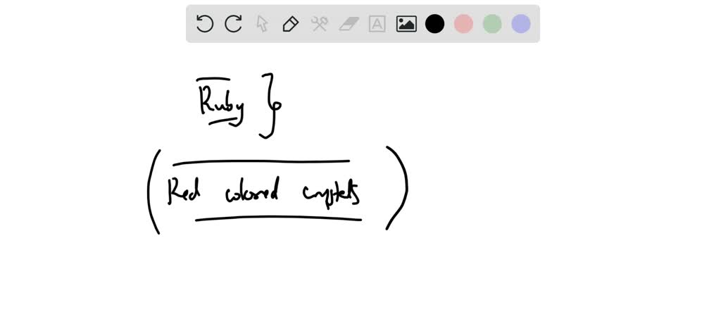 ⏩SOLVED:Describe the composition of a ruby. | Numerade