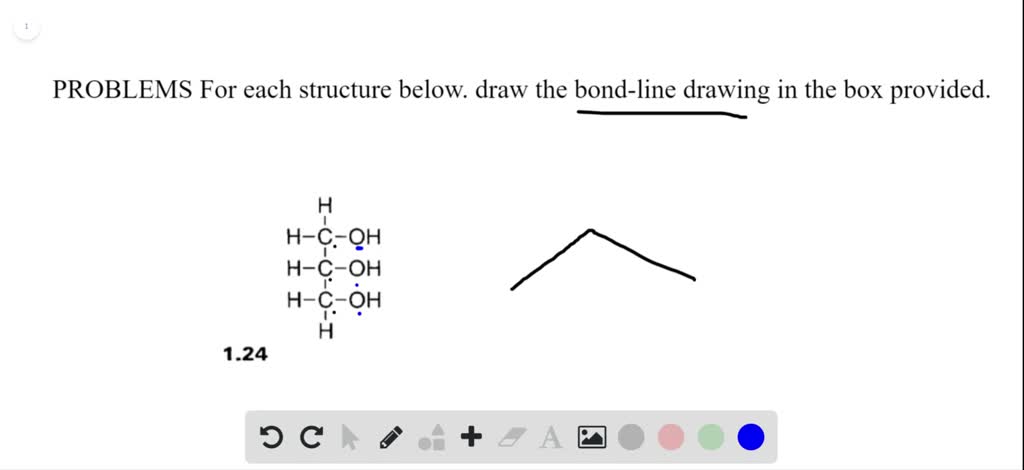 SOLVED:PROBLEMS For each structure below. draw the bond-line drawing in ...