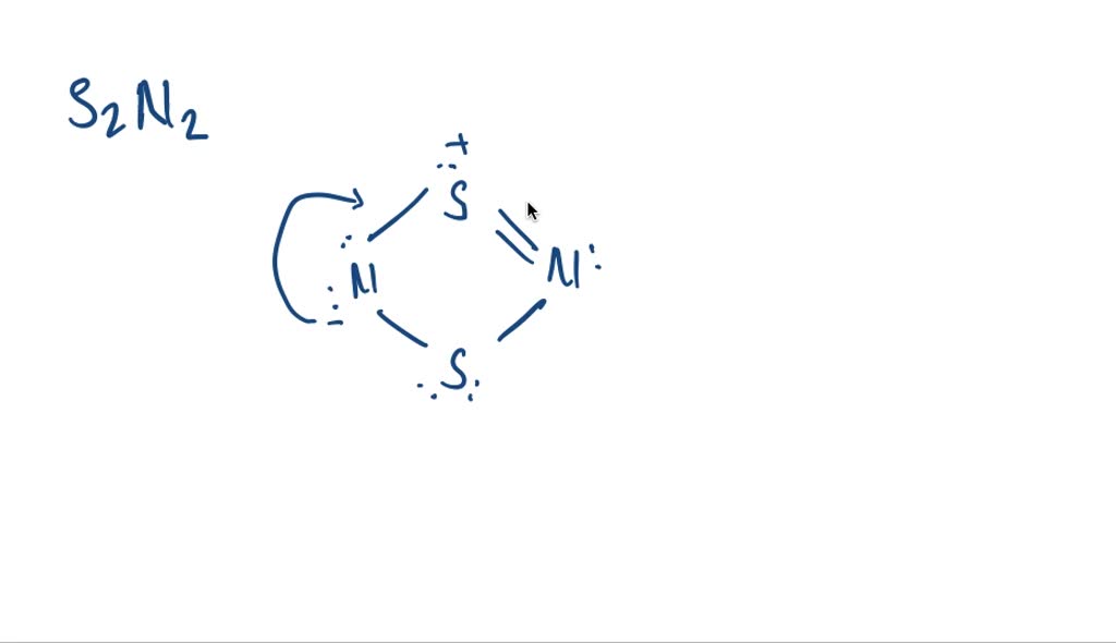 ⏩SOLVED:The compound S2 N2 has a cyclic structure with alternating ...