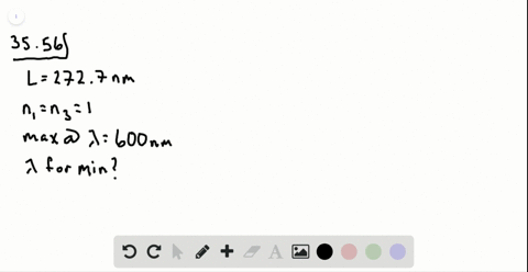 ⏩SOLVED:A thin film, with a thickness of 272.7 nm and with air on ...