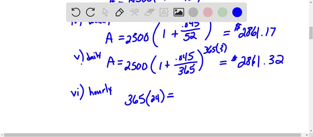 (a) If 500 is borrowed at 14 % interest, find the amounts due at the end of 2 years if the ...