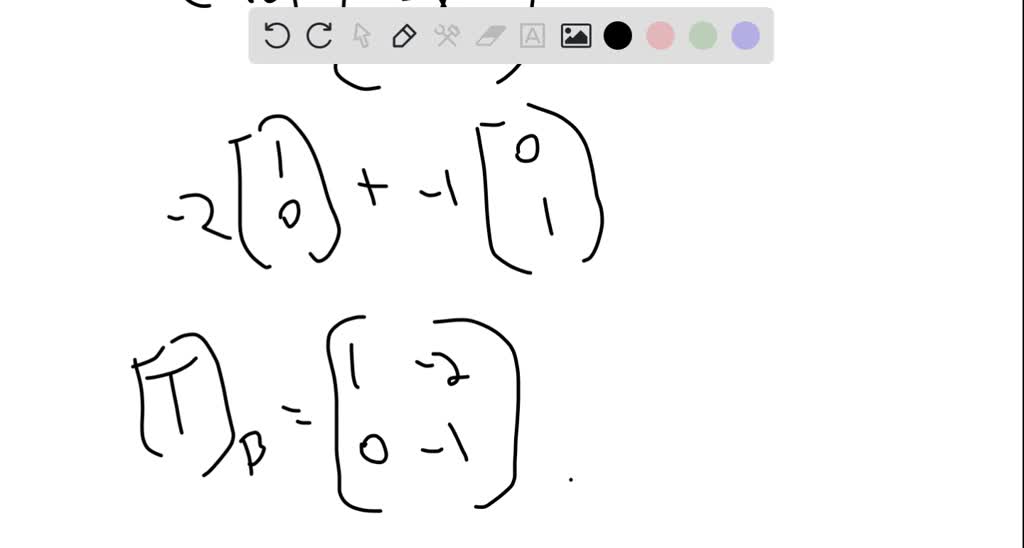 ⏩SOLVED:Find the matrix for T relative to the basis B and use… | Numerade