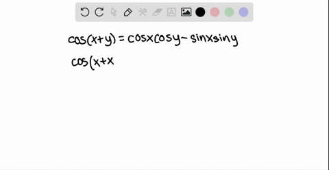 SOLVED:Explain how the first double-angle identity for cosine can be ...